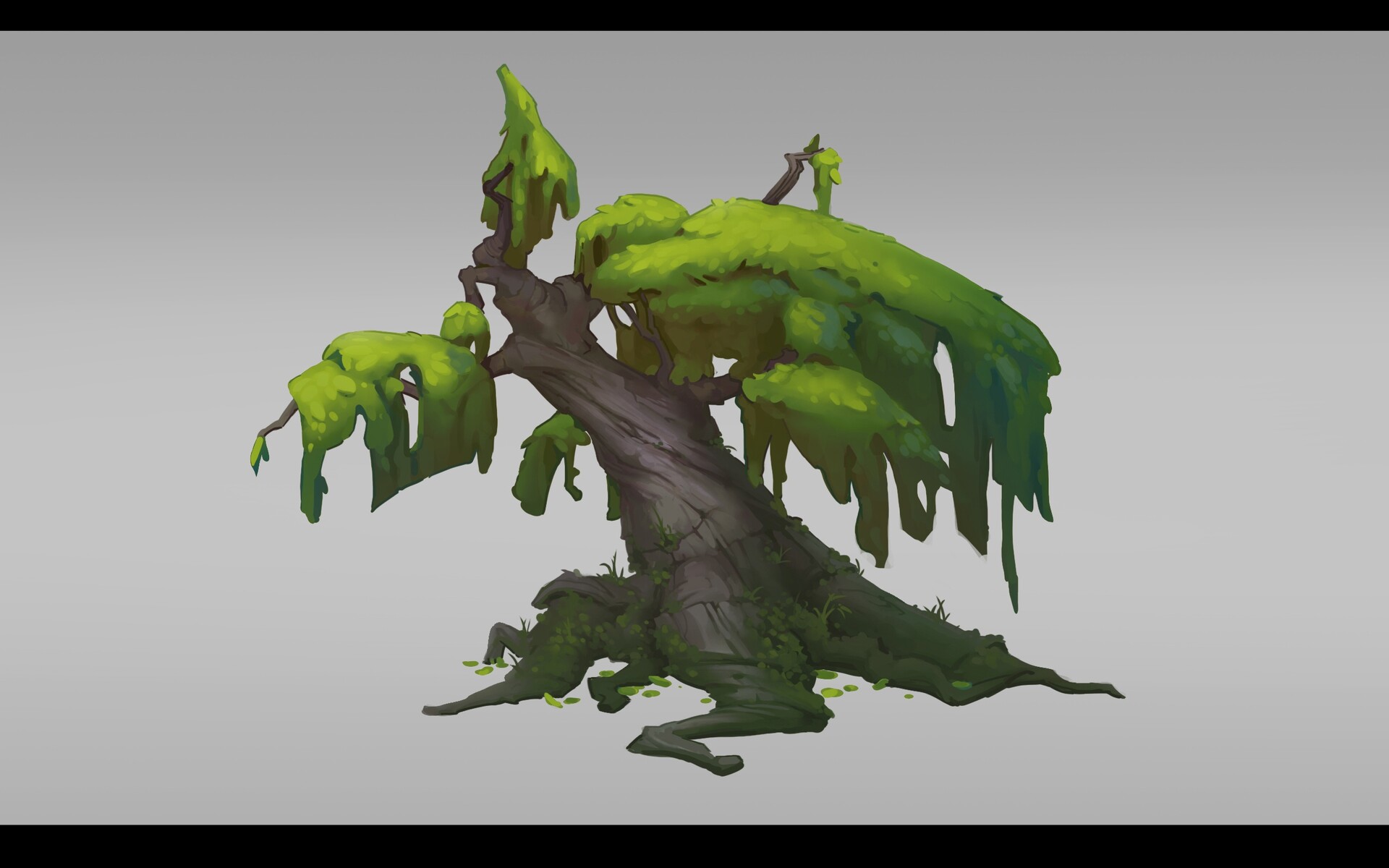ArtStation - fantasy willow tree