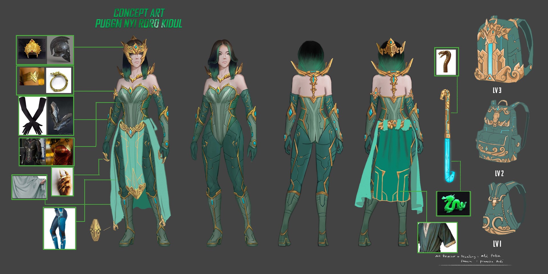 Ali Roku - PUBG MOBILE Dauntless Leader Set - Concept Art