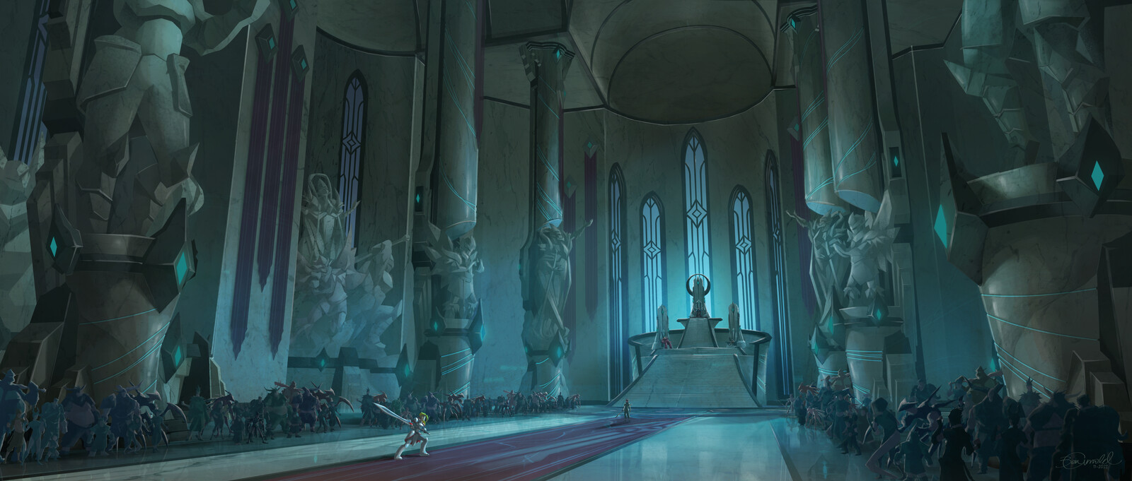 Benjamin Arnold (Ben Arnold Art) - Divine Citadel - Throne Room of the ...