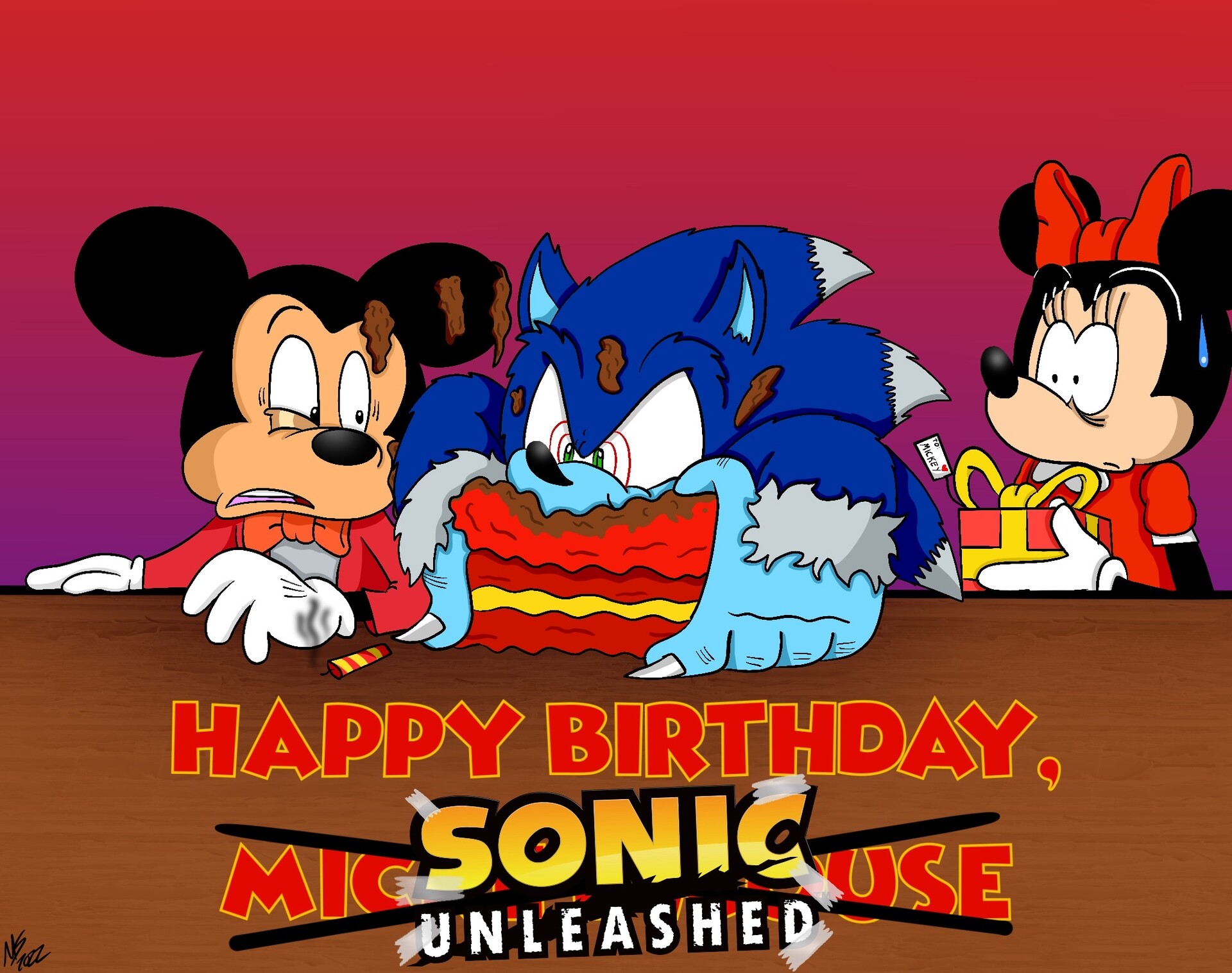 ArtStation - Happy Birthday, Mickey Mouse & Sonic Unleashed
