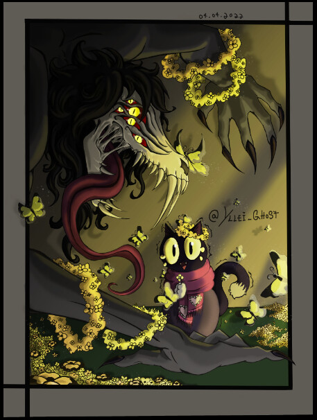 ArtStation - ☕ The Monster & the Cat