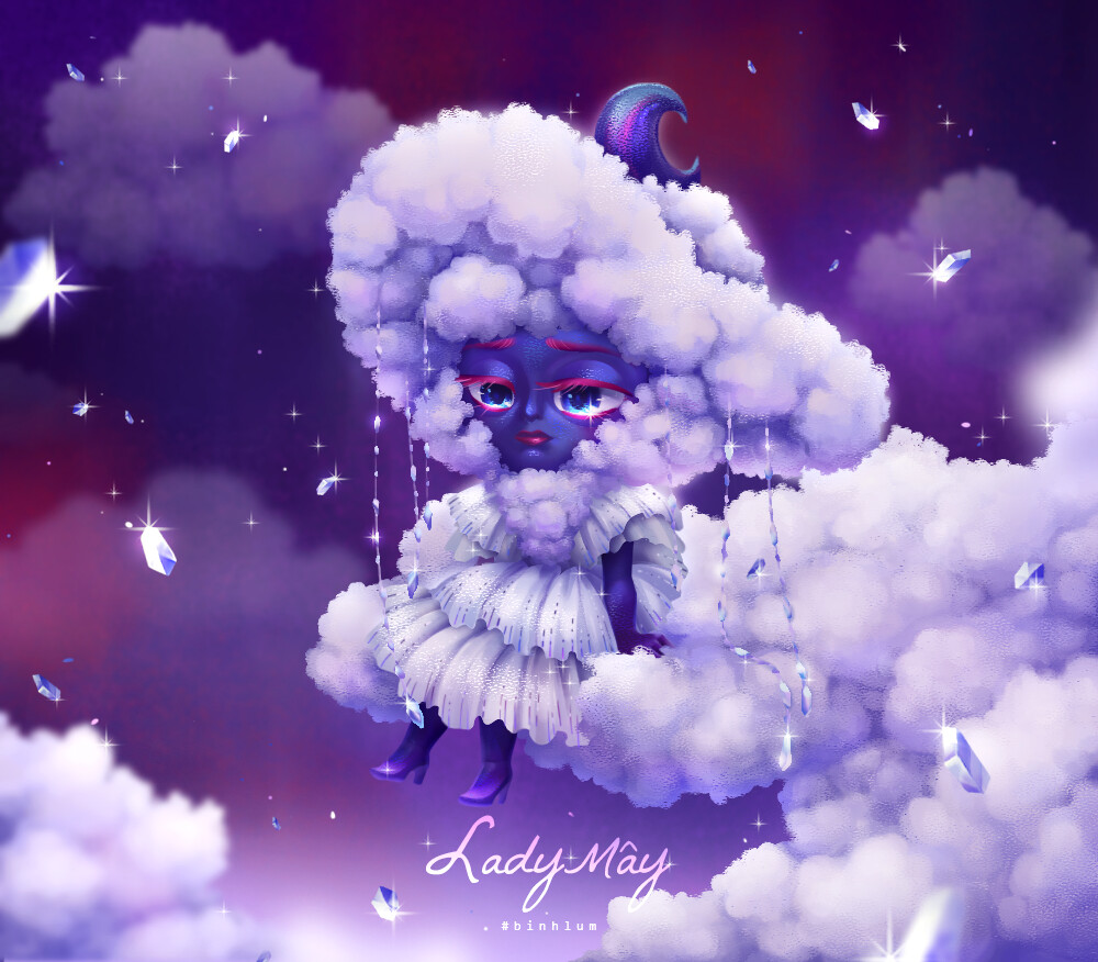 ArtStation - Fanart Lady Mây - The Masked Singer