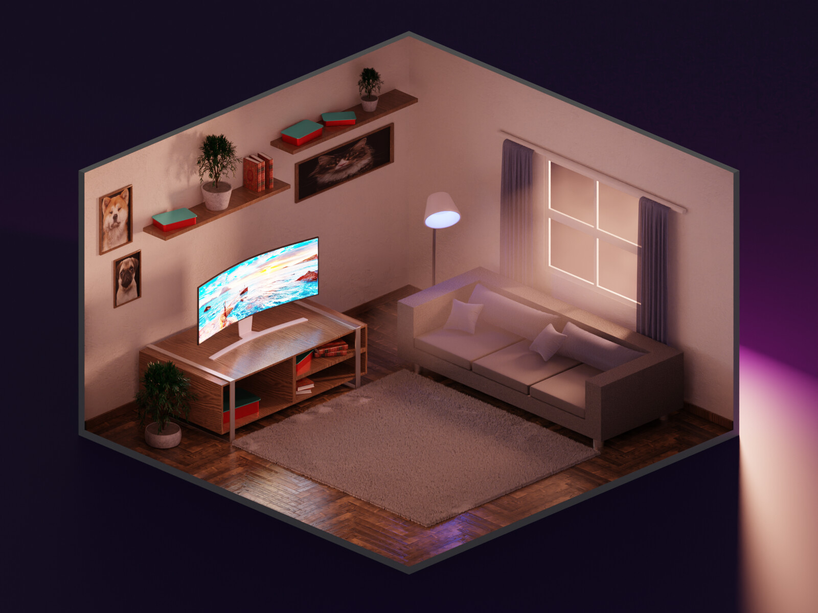 ArtStation - Evening Room