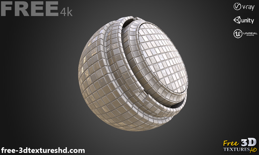 PBR Textures Free Download - White Ceramic Tiles 3d Texture PBR High ...