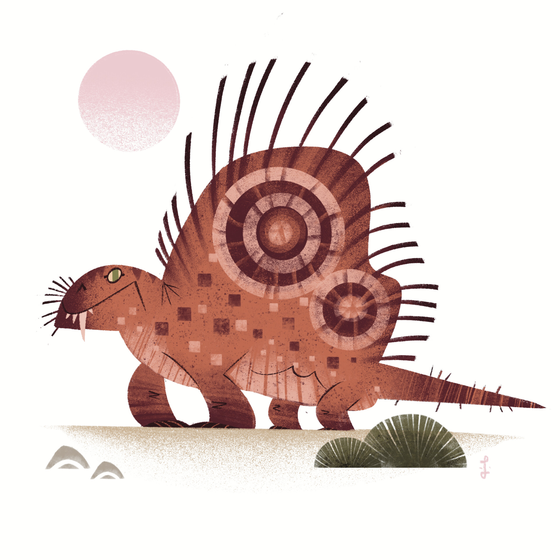 ArtStation - Permian Zoo - Dimetrodon