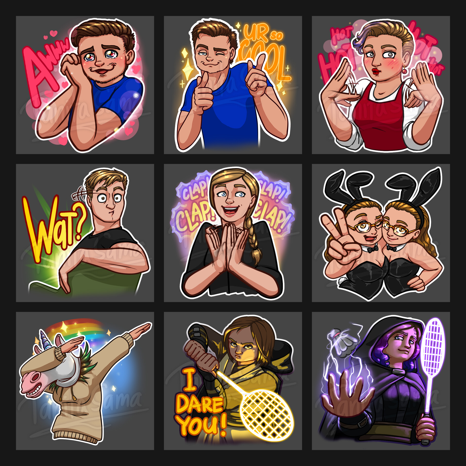 Tatiana Izmaylova a.k.a TanitaSama - Zaitsy Stickers