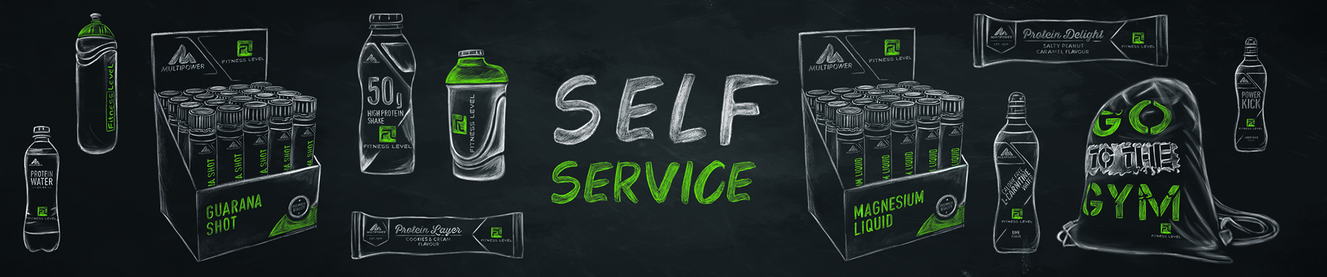 ArtStation - Chalkboard styled Banner for "Fitness Level"