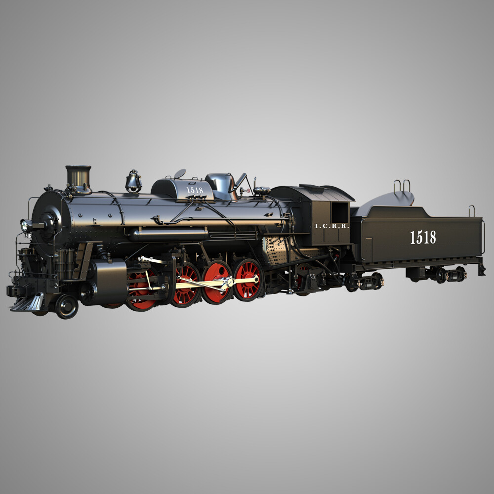 ArtStation - Steam Locomotive Train