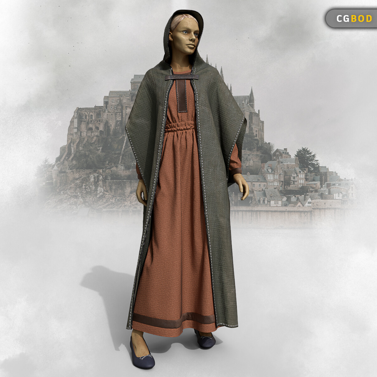 ArtStation - Medieval female Outfit / Marvelous Designer