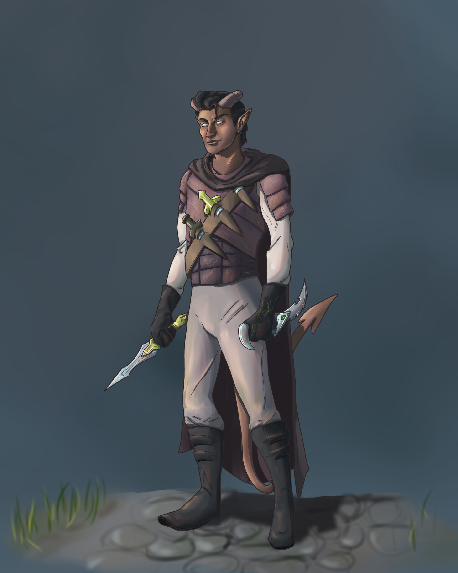 ArtStation - Andmus, Tiefling Rogue