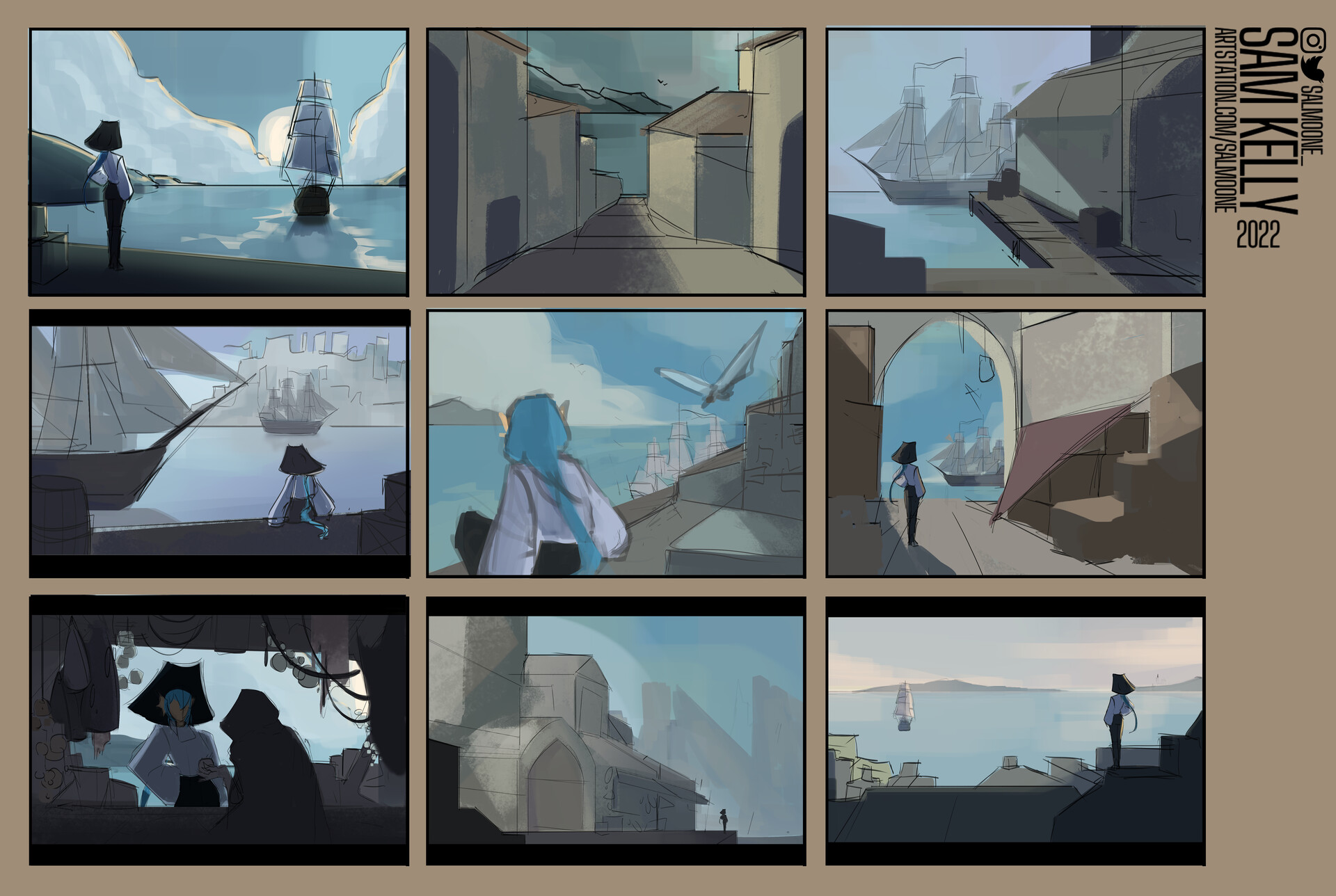 Sam Kelly - Midsemester Project - Digital Painting - 2022