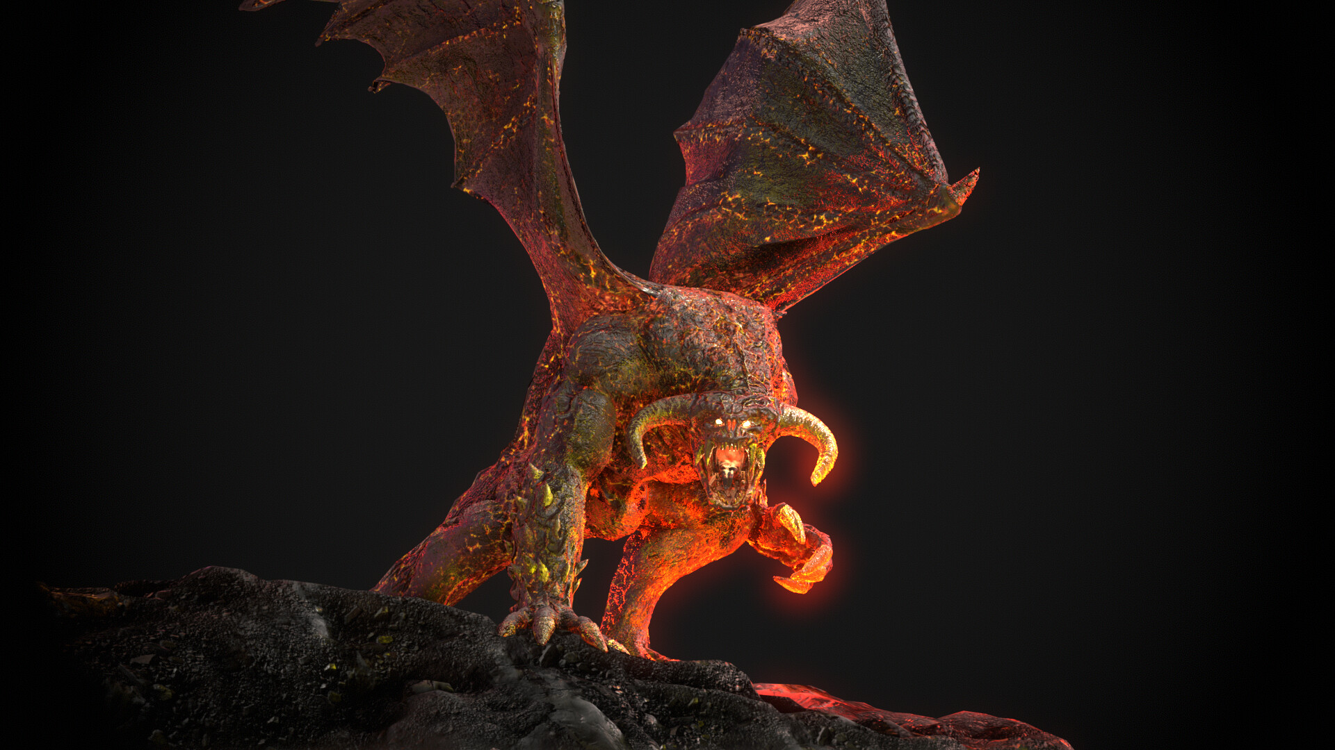 ArtStation - Lord of The Rings - Balrog - Lowpoly Fan Art