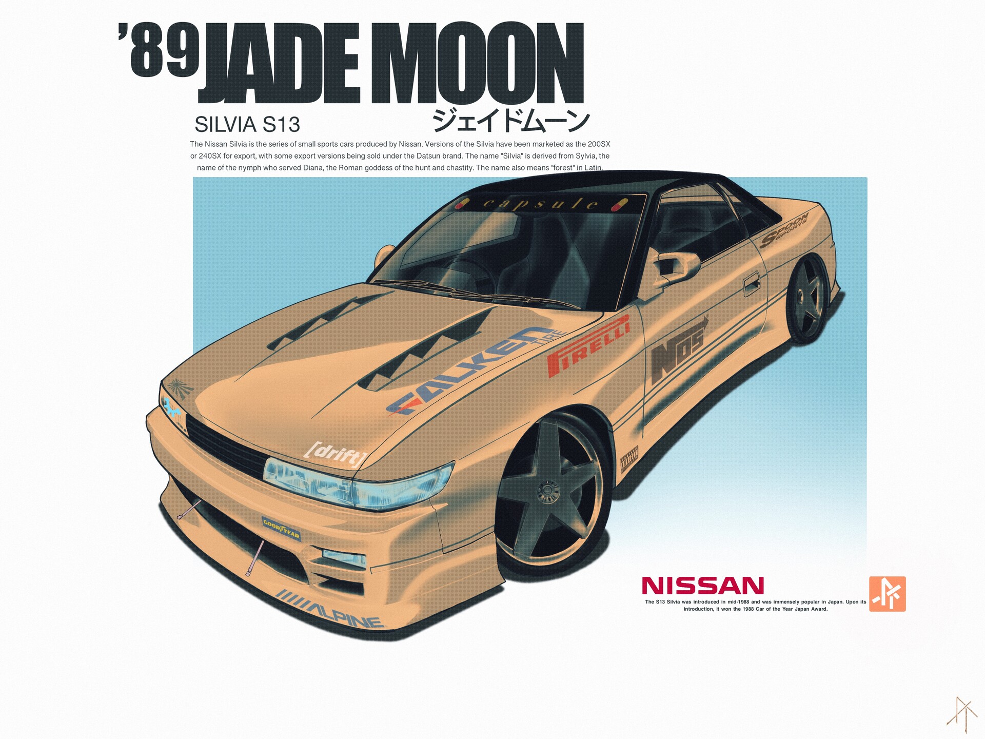 ArtStation - “Jade Moon” kit Nissan Silvia S13