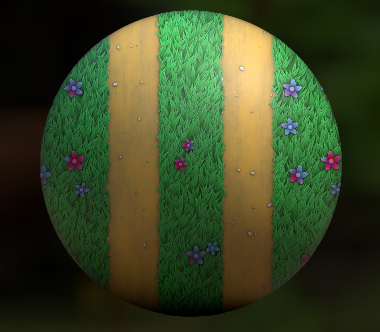 ArtStation - Stylized Grass Road design (v1)