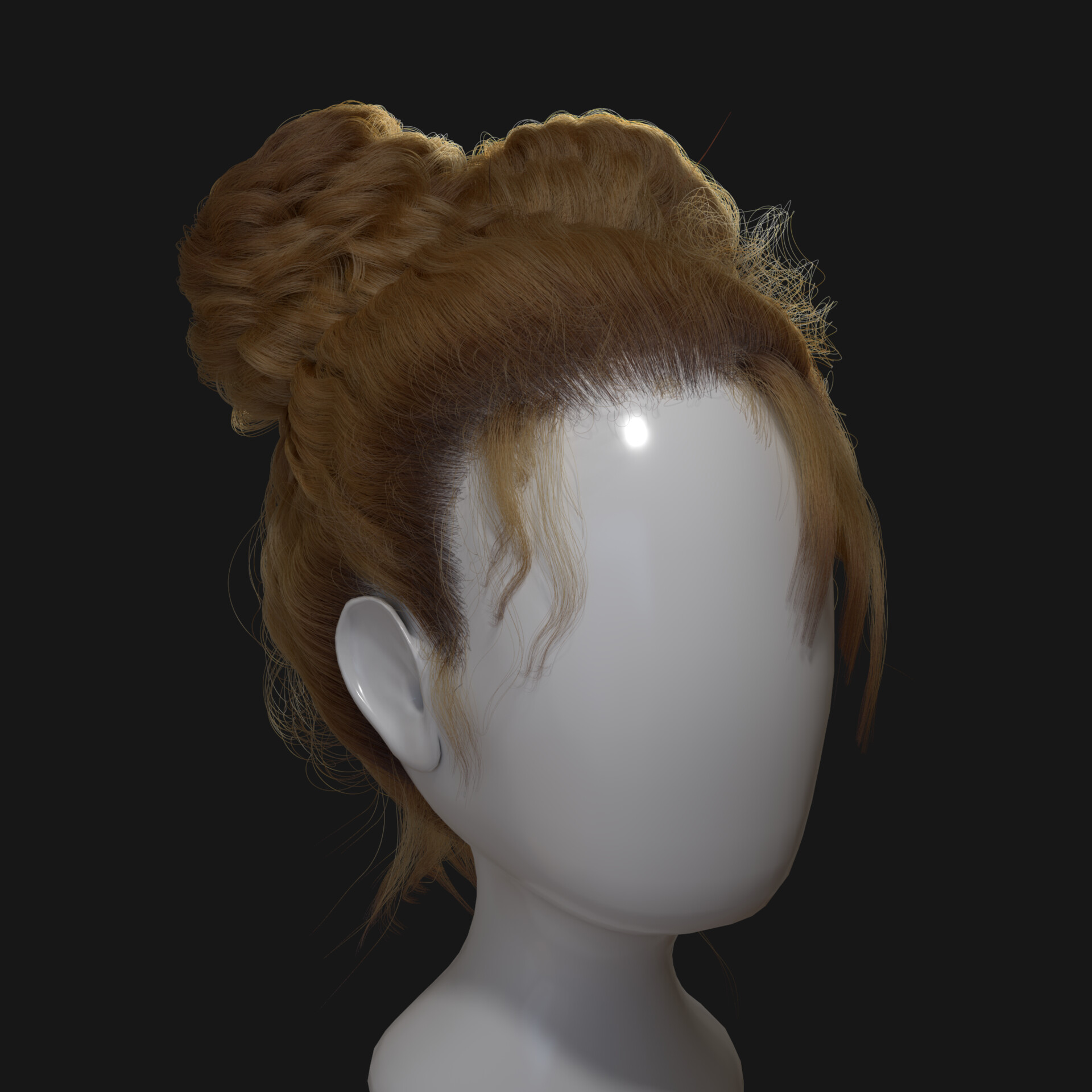 ArtStation - Hairstyle study