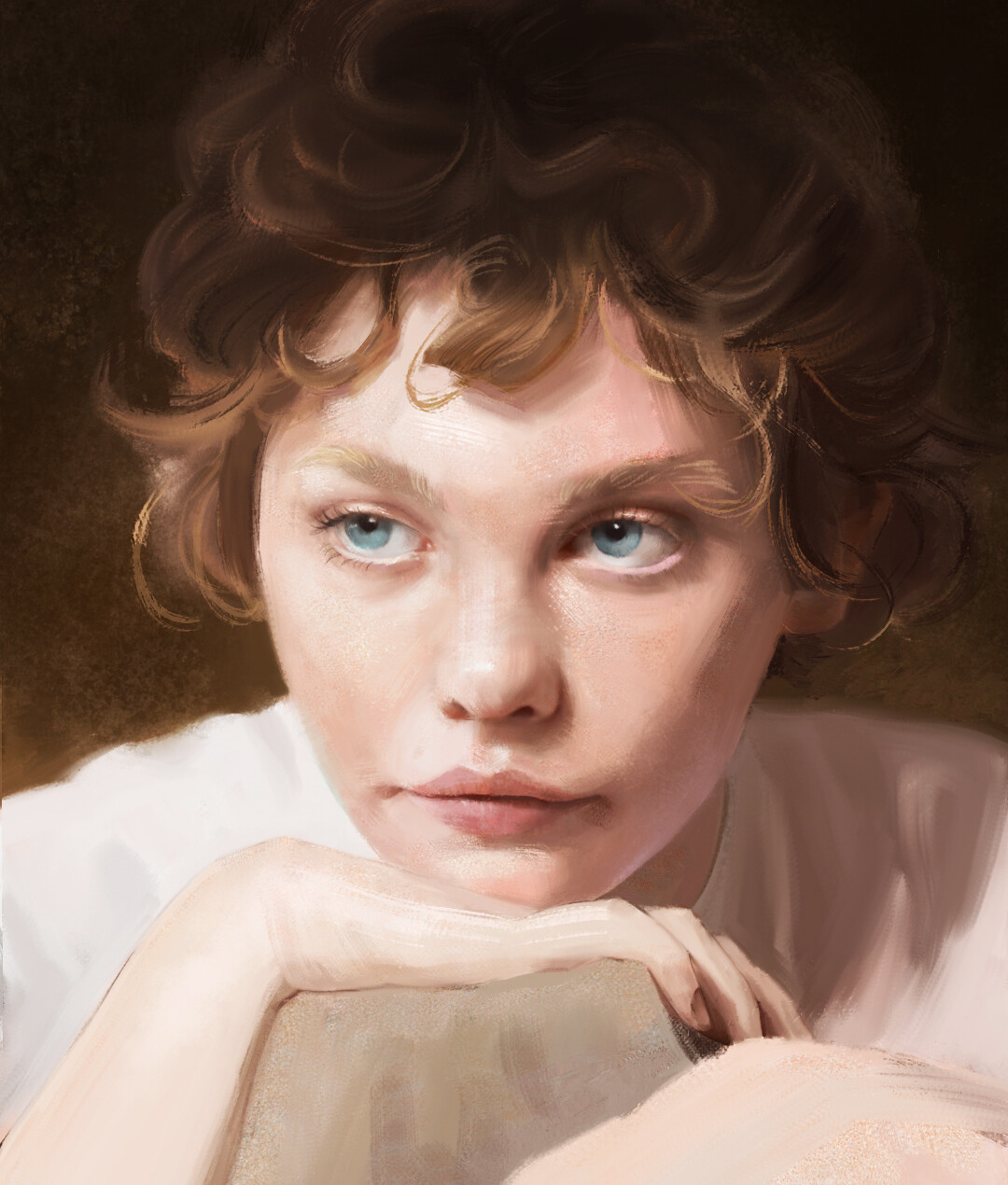 ArtStation - little girl color practice