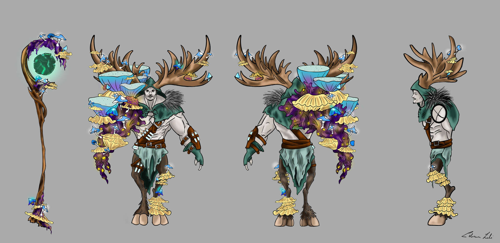 ArtStation - Mushroom druid