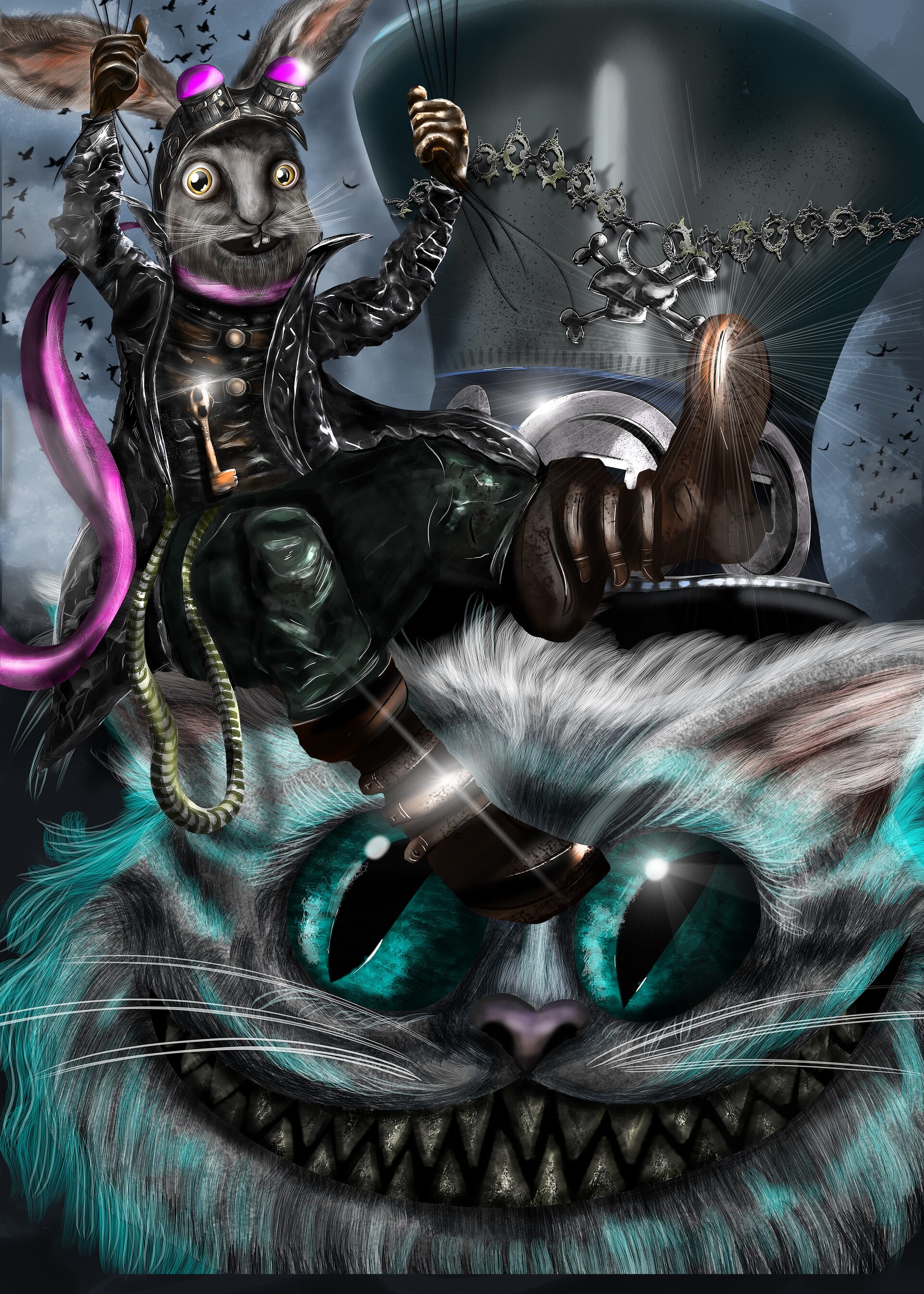 ArtStation - falling rabbit