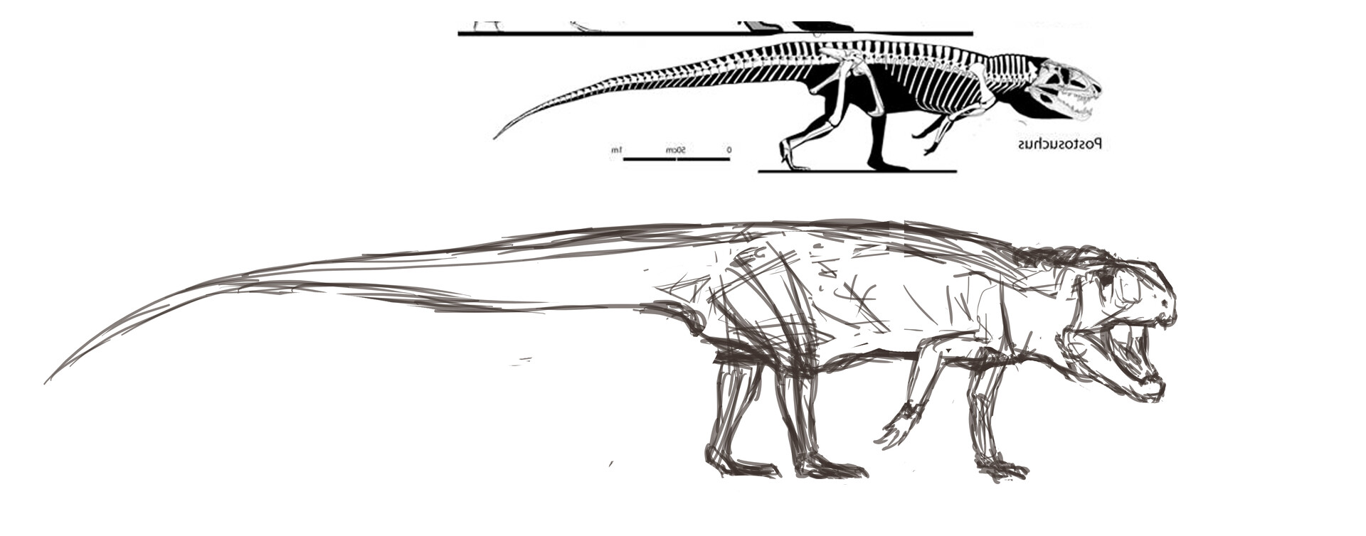 FinwalART - Postosuchus. Sand walker 2018