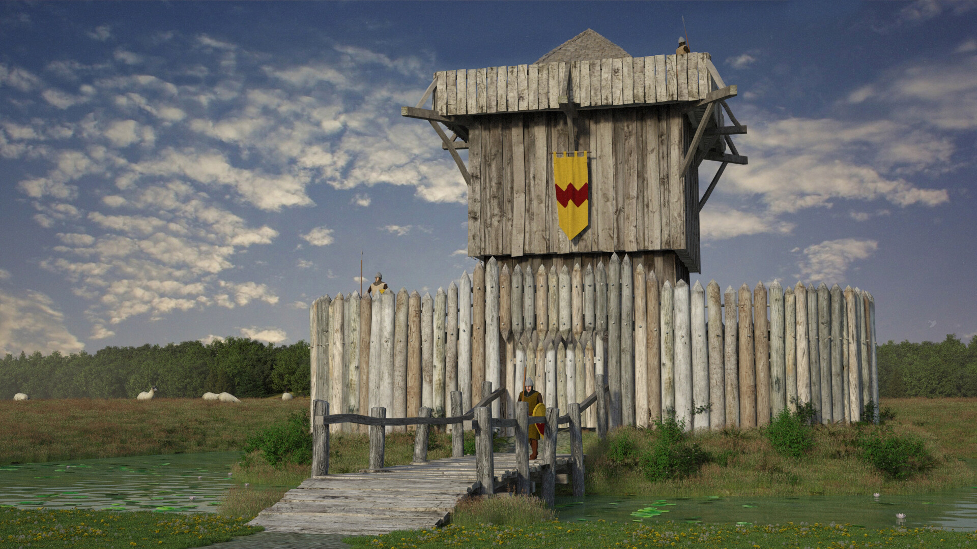 Florian Scheitler - Early 11th century wooden motte castle