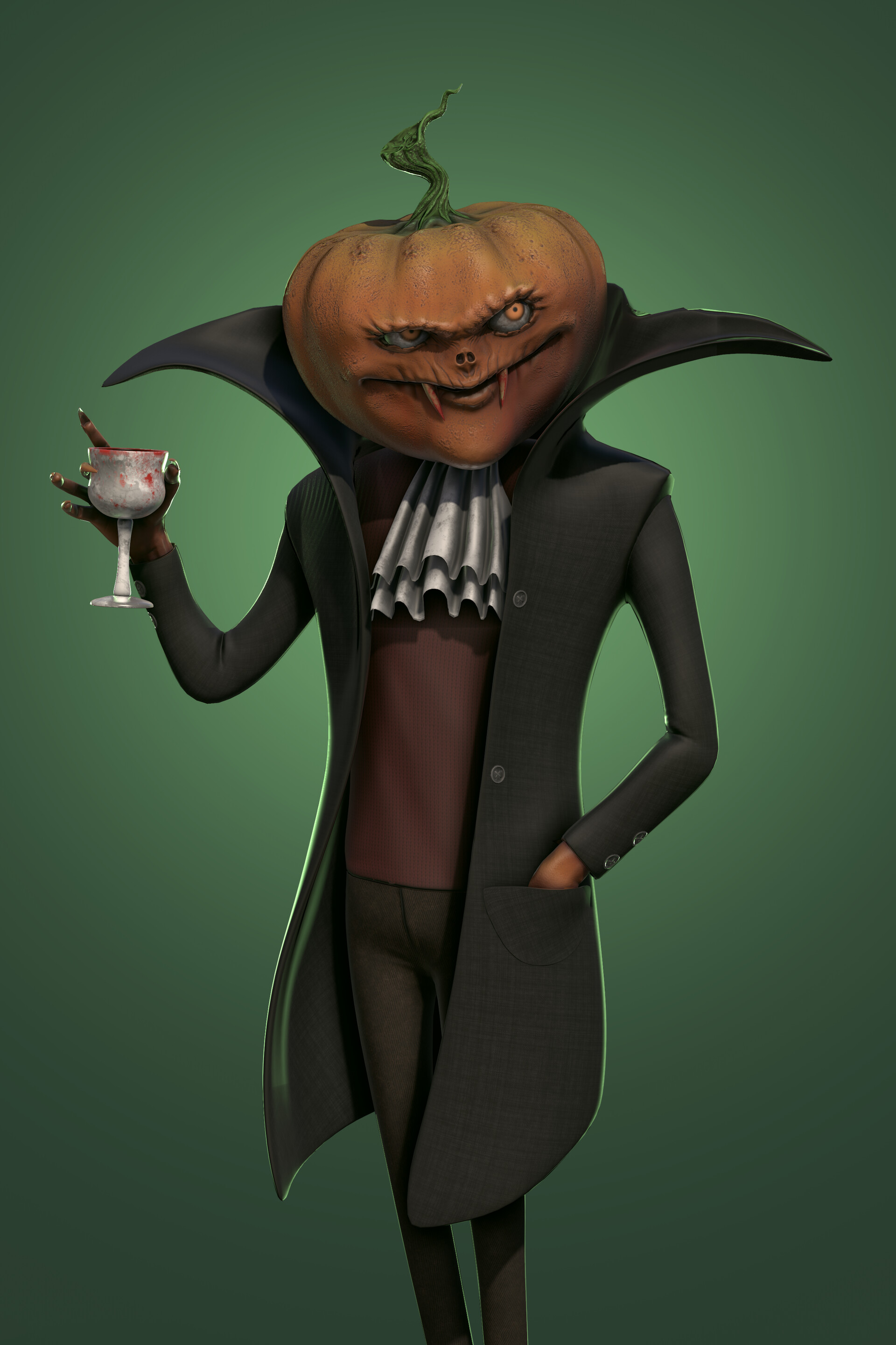 ArtStation - Pumpkin vampire