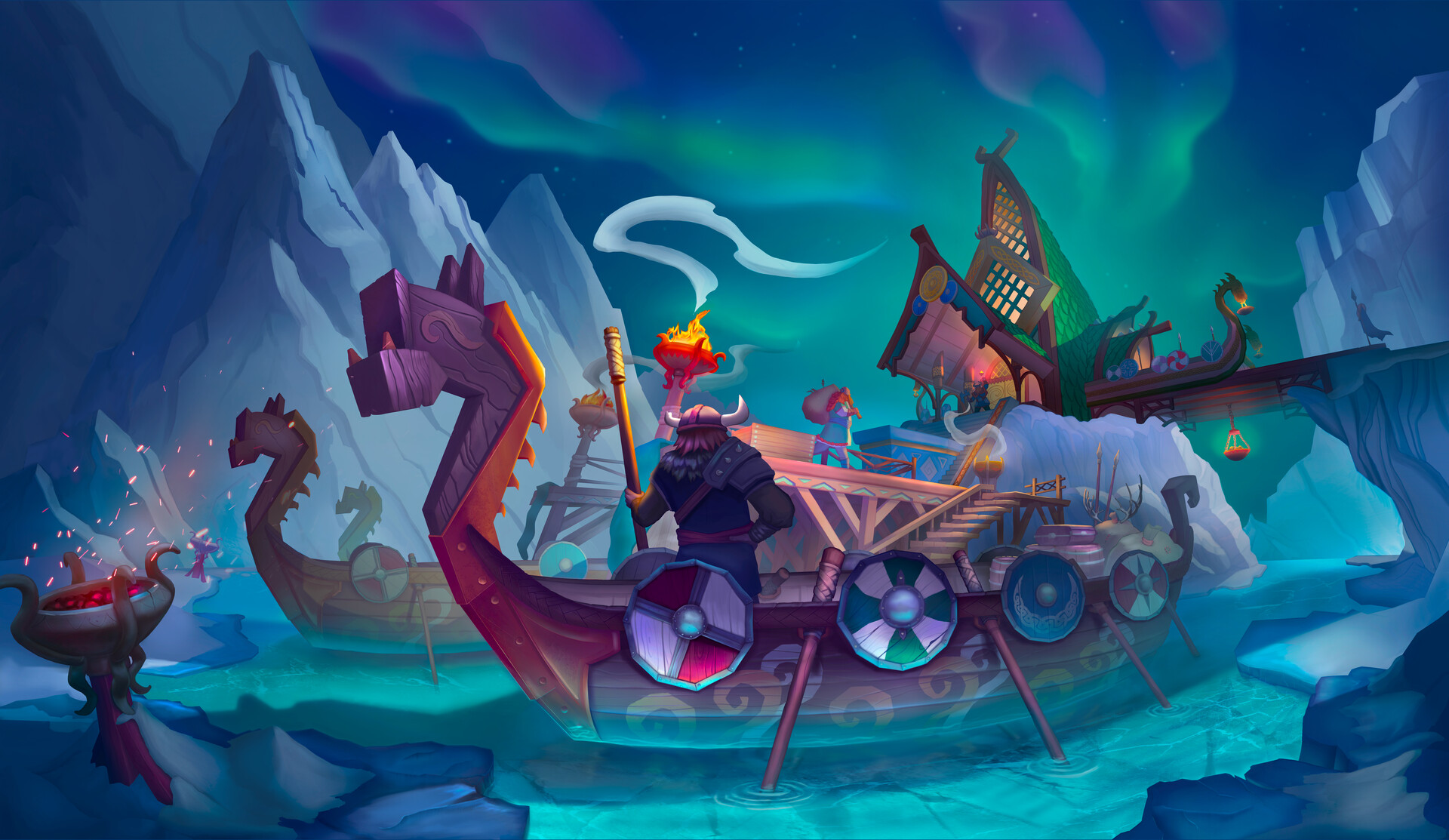 ArtStation - Yarl's longhouse