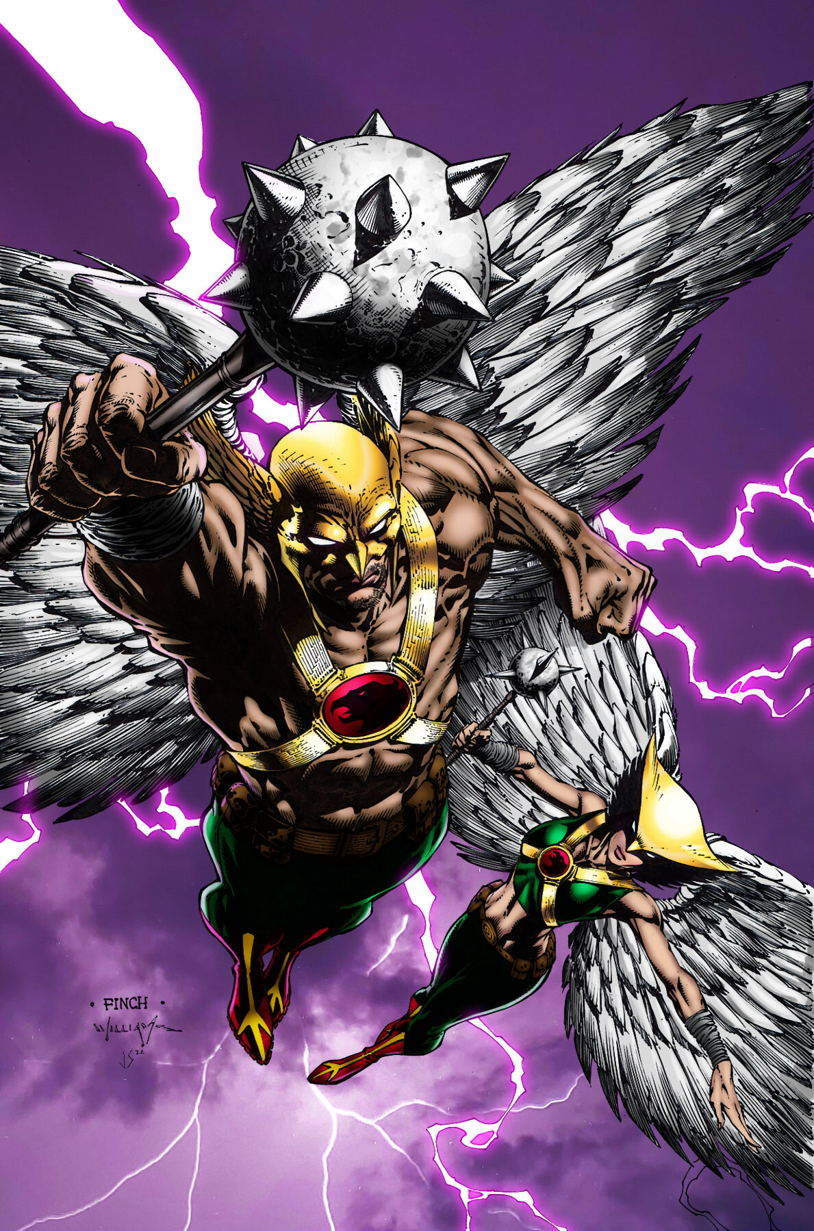 Hawkman Hawkgirl Colors by Jen Scott — ProUser.Me