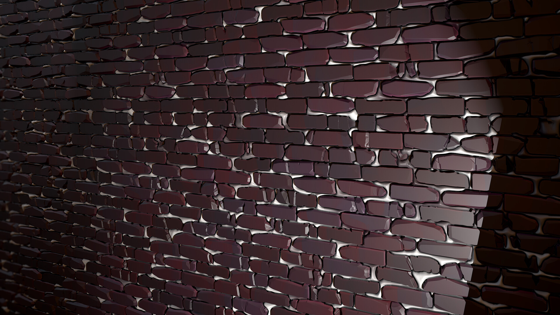 ArtStation - Stylized brick wall texture
