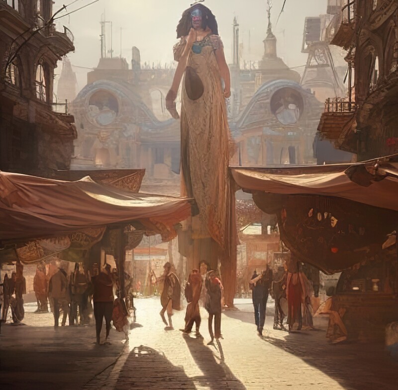 ArtStation - Concept Art matte painting#3 with Stable Diffusion