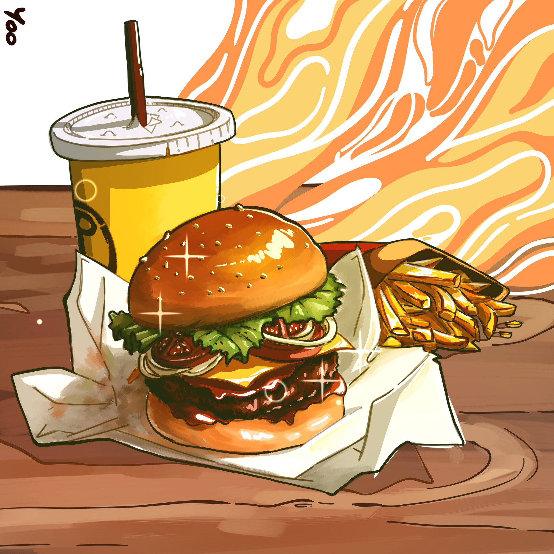 ArtStation - #0015 - flip burger