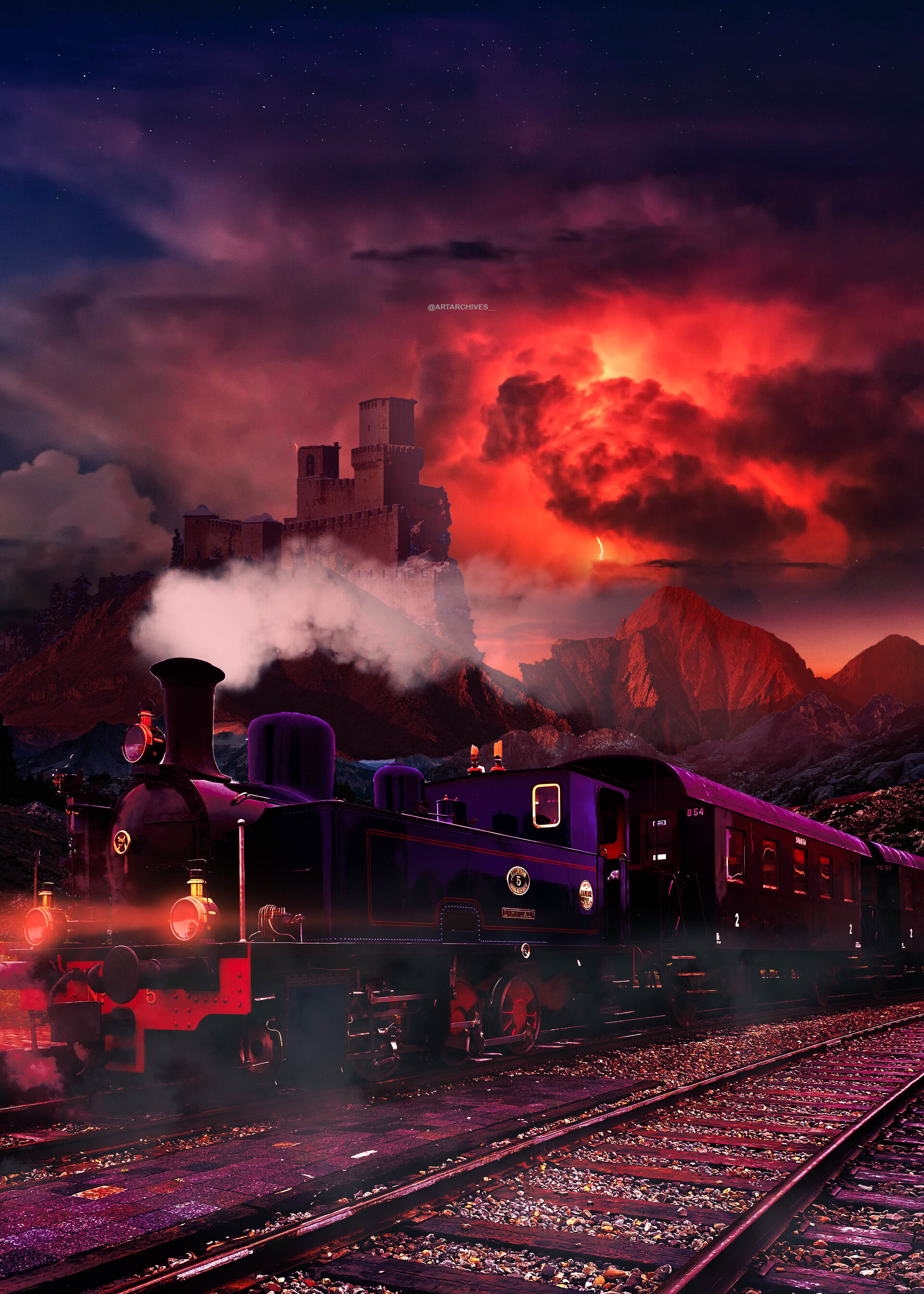 ArtStation - Red Train