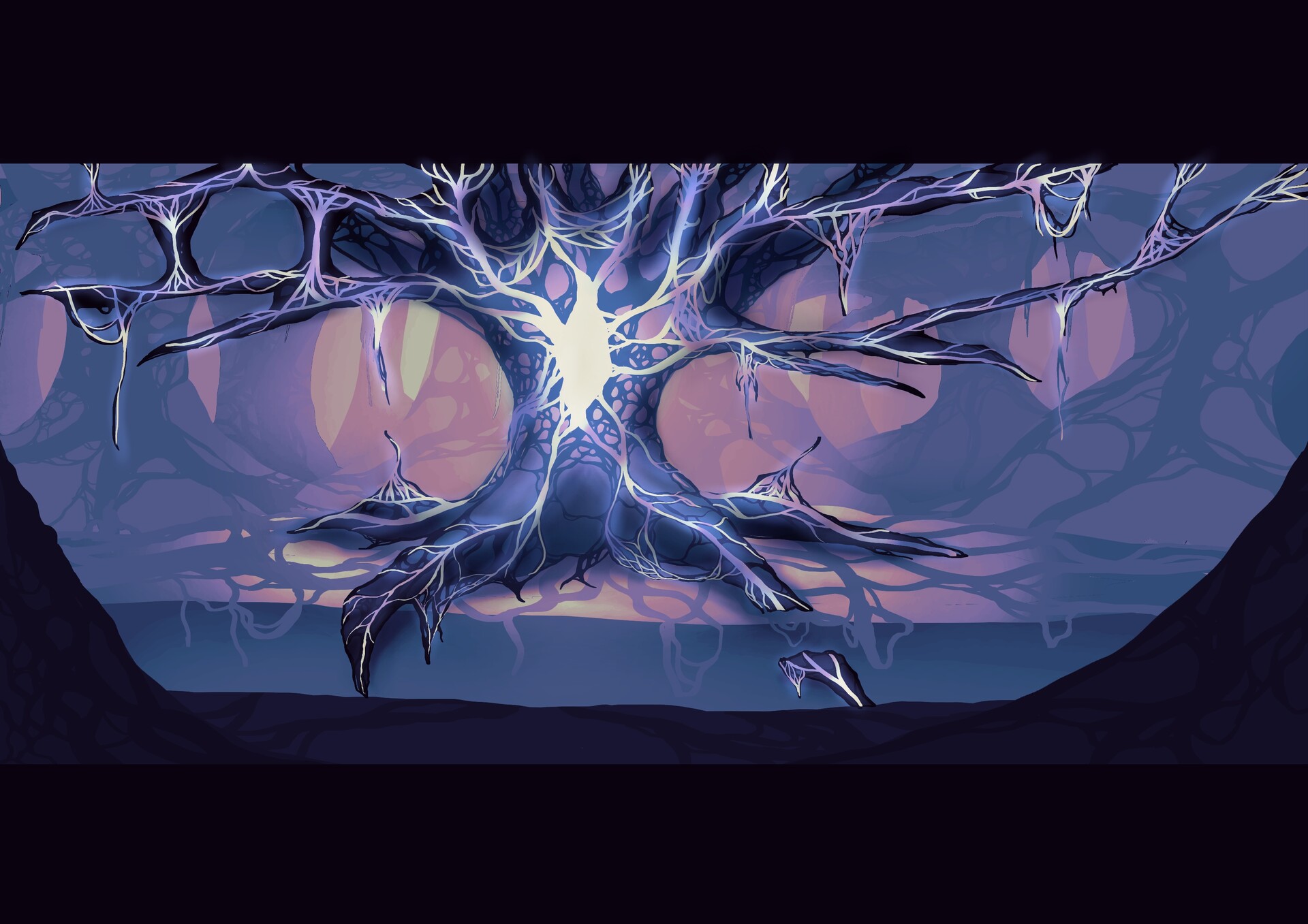 ArtStation - Environment design - The Crystal Rift Tree