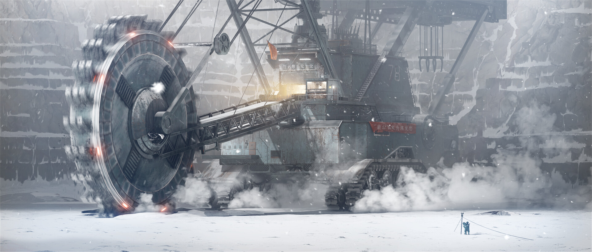 ArtStation - Snow covered mine