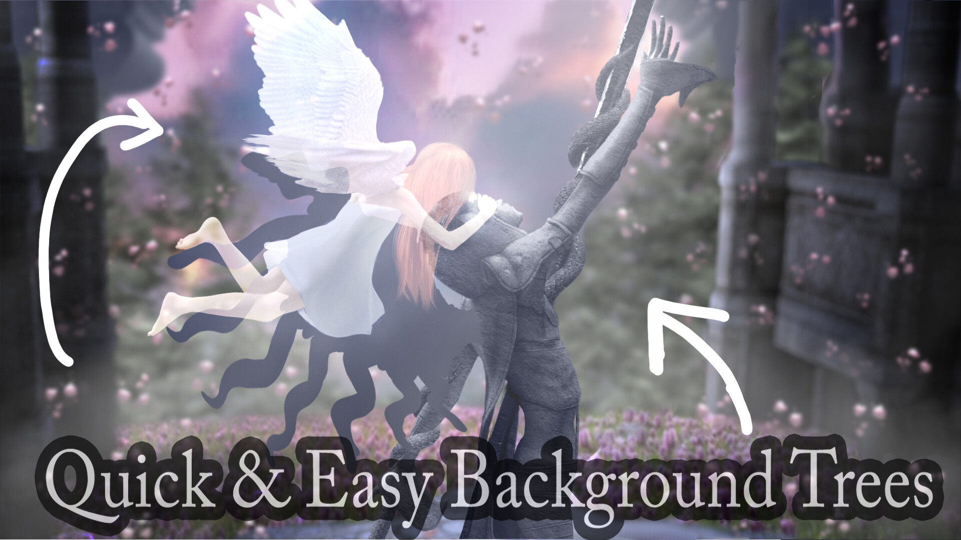 ArtStation - Quick And Easy Background Trees, Mini Tutorial