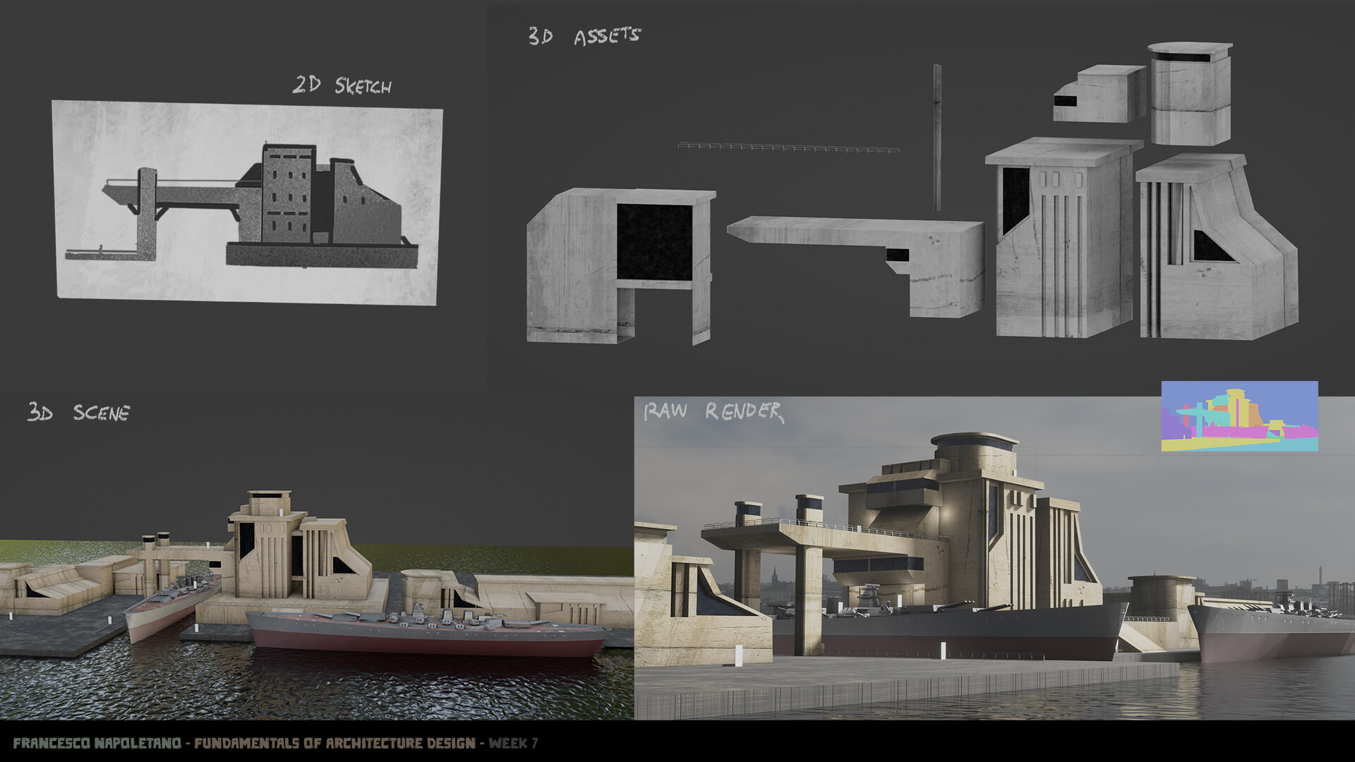 Francesco Napoletano - Brutalist naval base