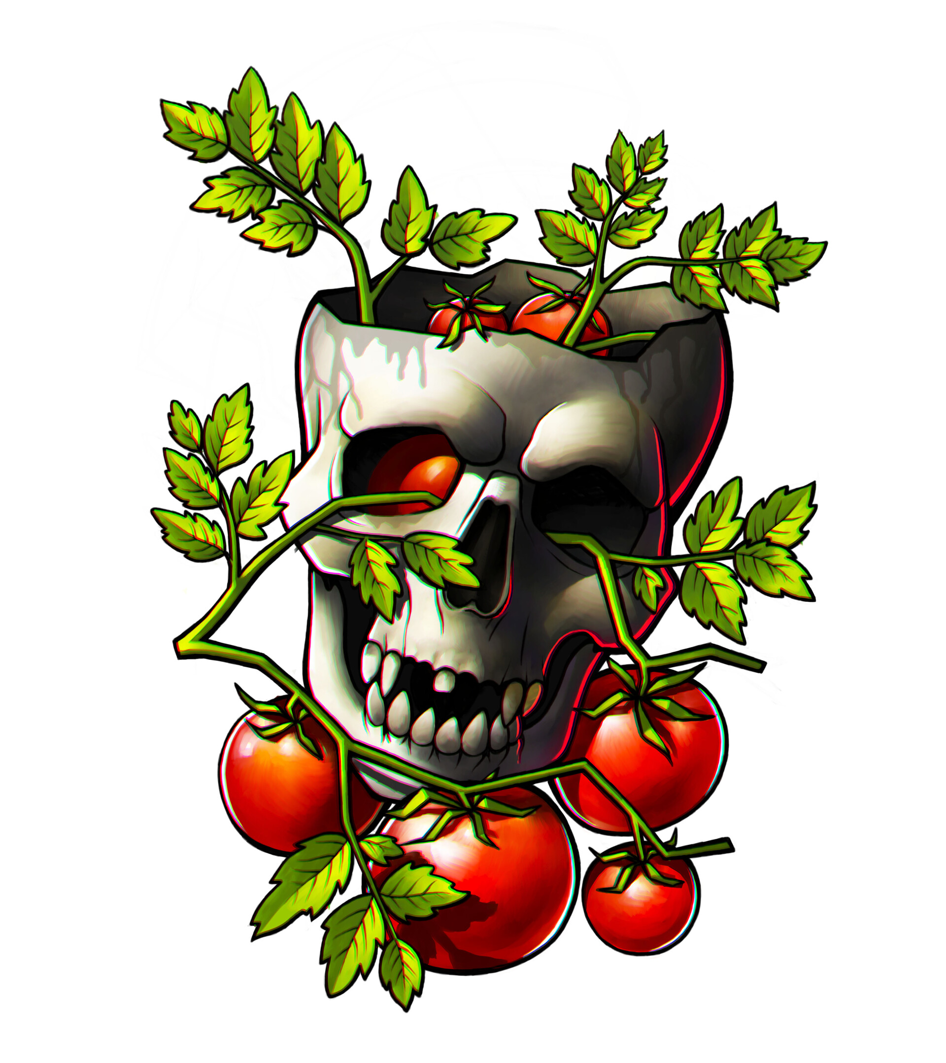 ArtStation - Tomato skull