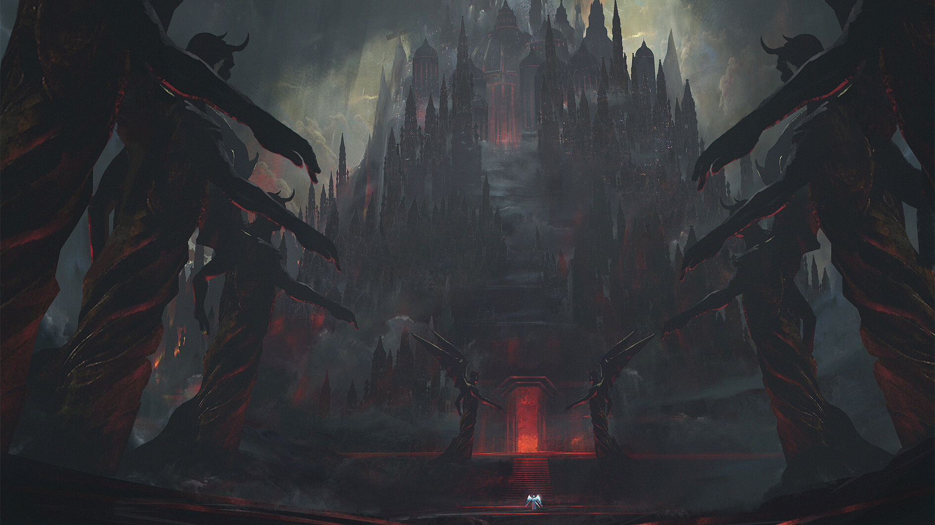 The Infernal Council , by Borisut Chamnan : r/ImaginaryHellscapes