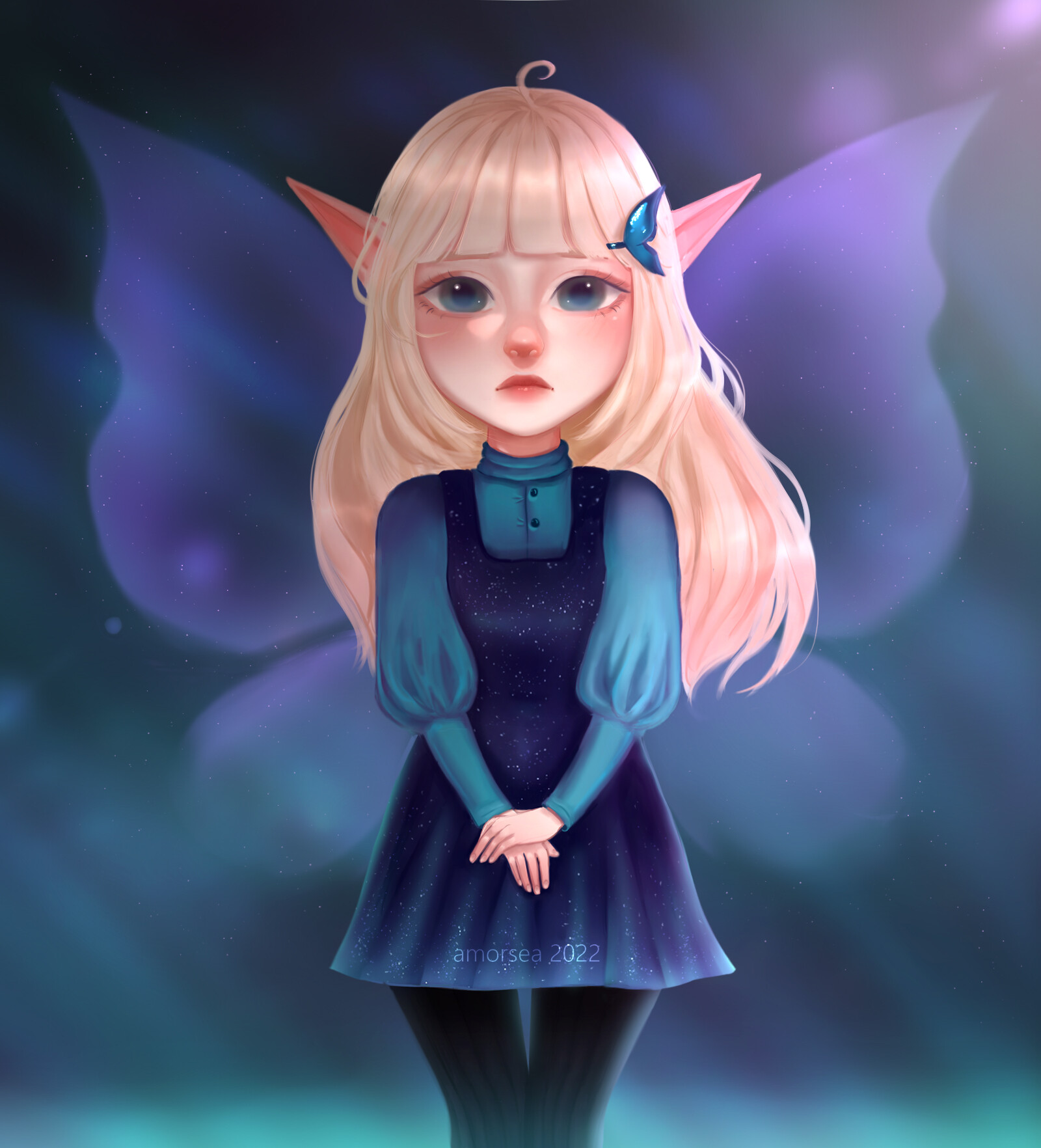 ArtStation - Chibi butterfly