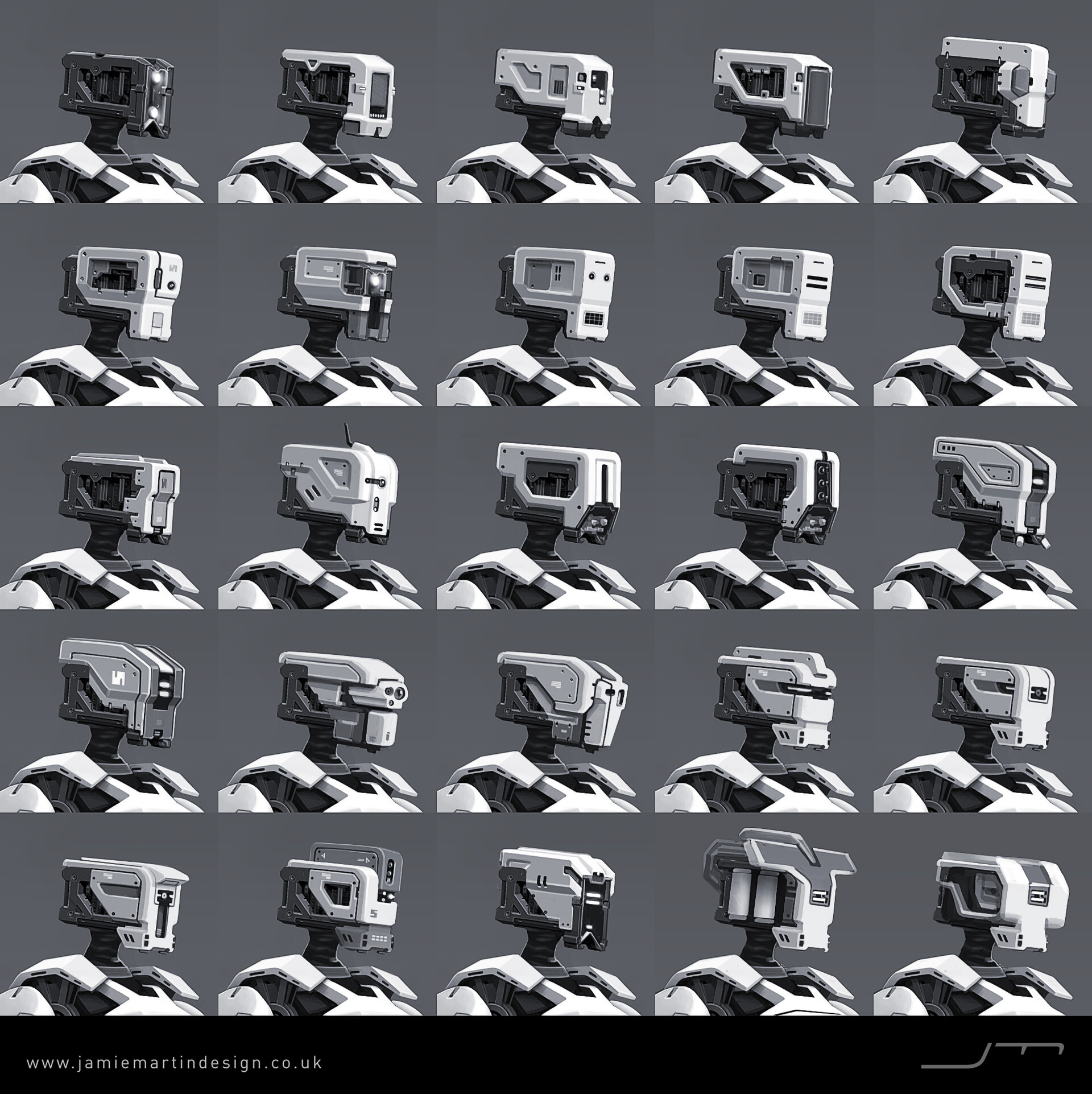 Jamie Martin - GDK Robot (upgrades) - concept art