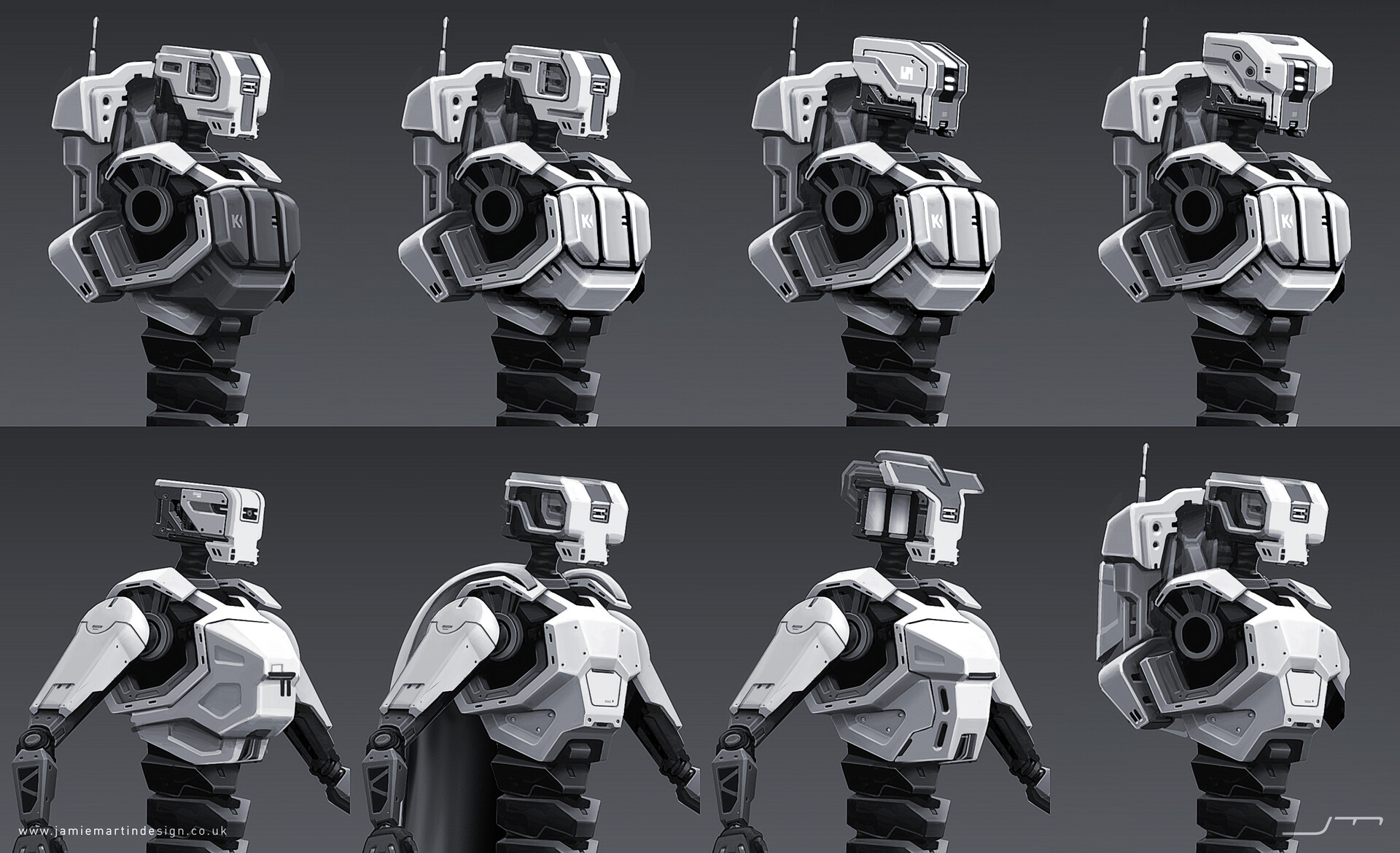 Robot Black And White