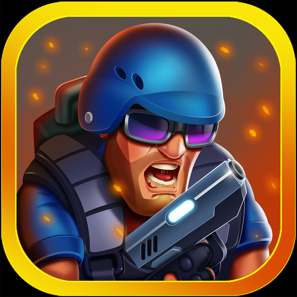 ArtStation - game icon artwork for an action game