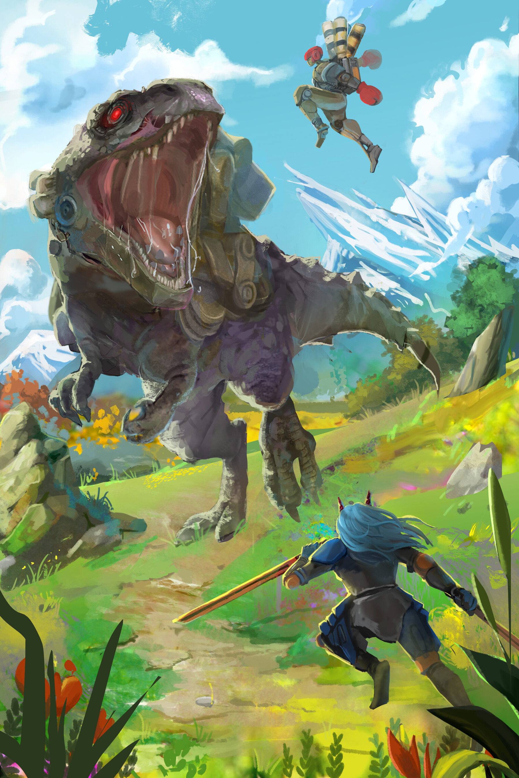 ArtStation - Dinosaur Mecha