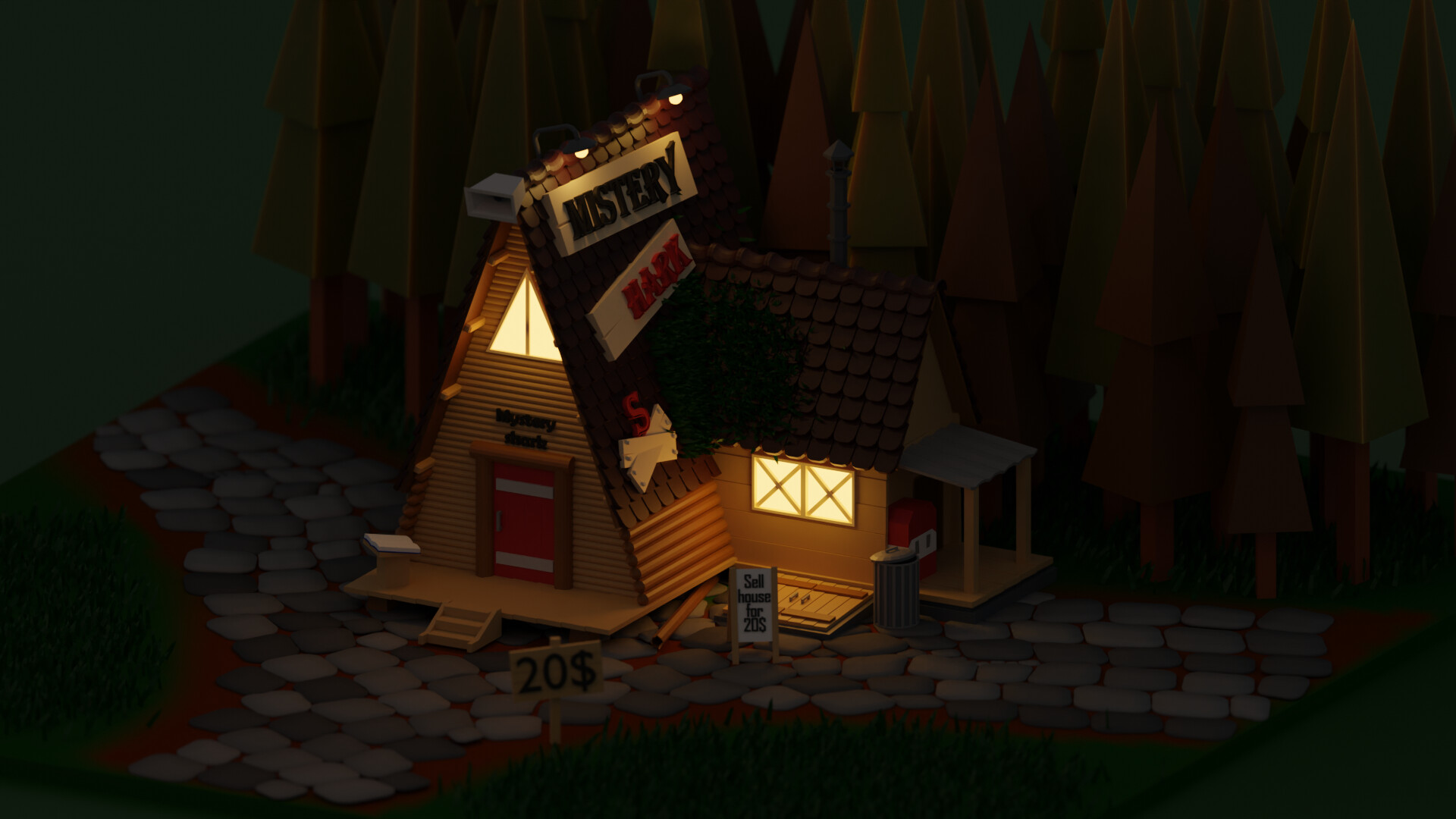 ArtStation - Gravity Falls House