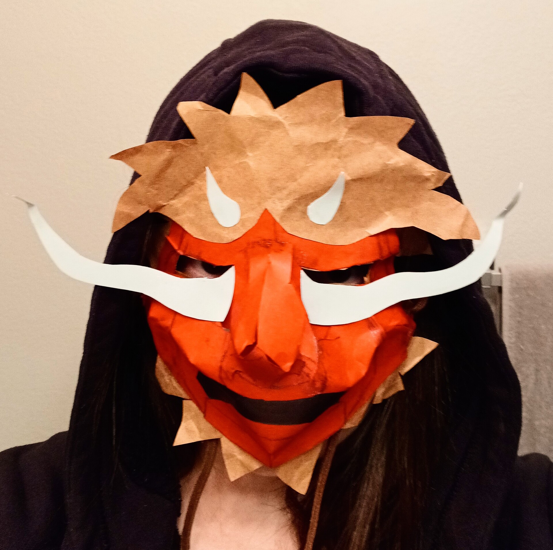 ArtStation - Oni Mask for Art Class - The white part is actually light ...