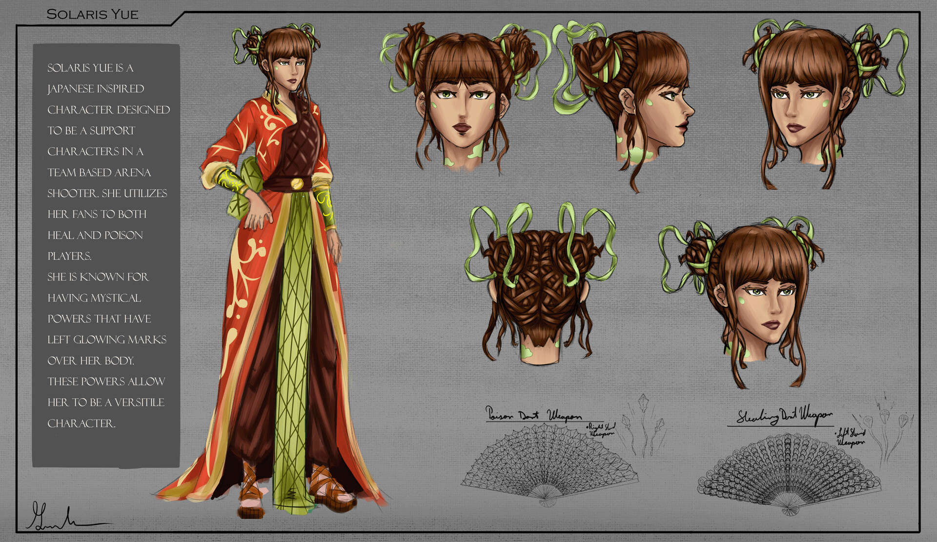 ArtStation - Solaris Yue Original Character Design Sheet