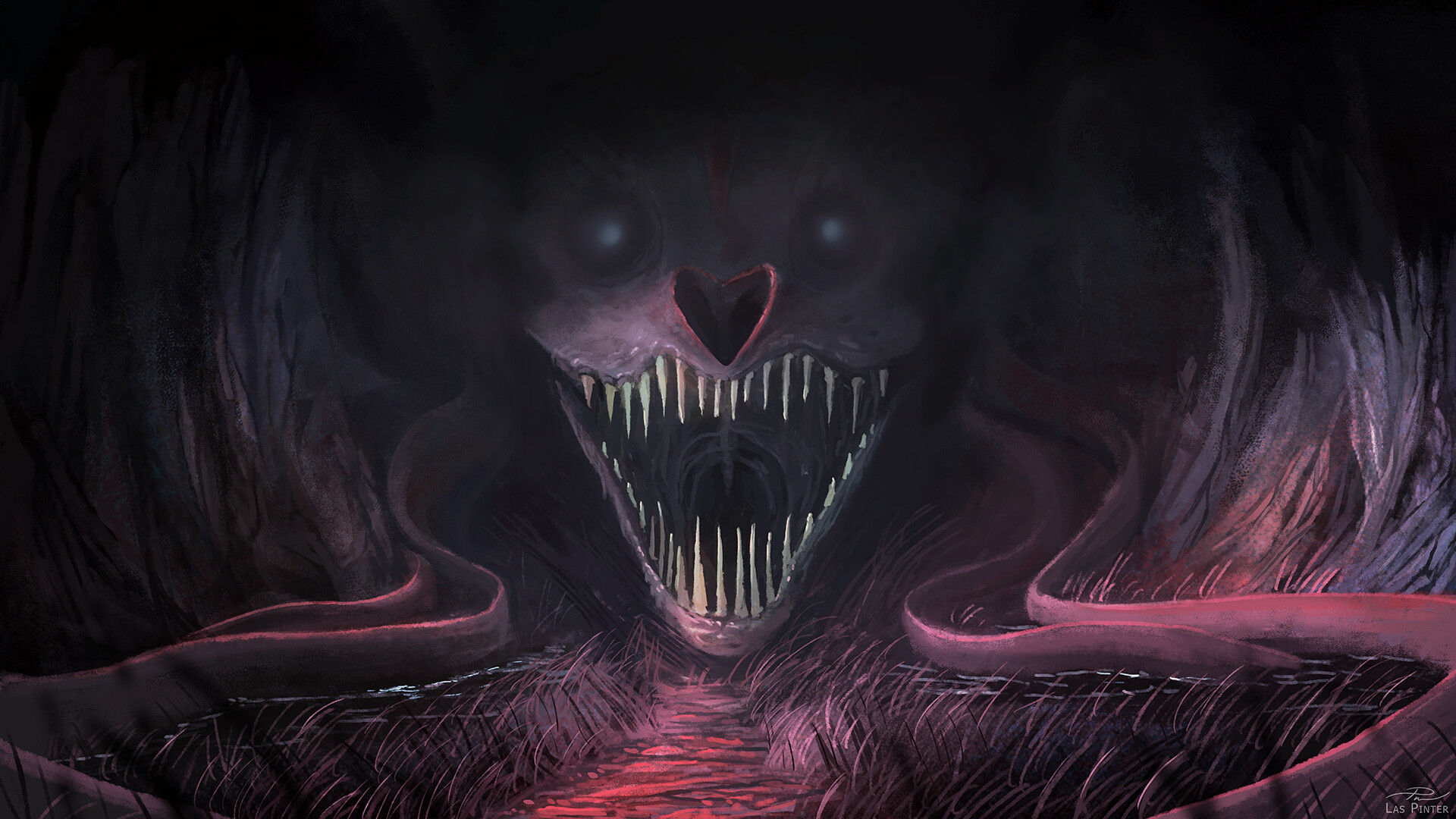 At the End of the Cave by Laszlo Pinter : r/ImaginaryHellscapes