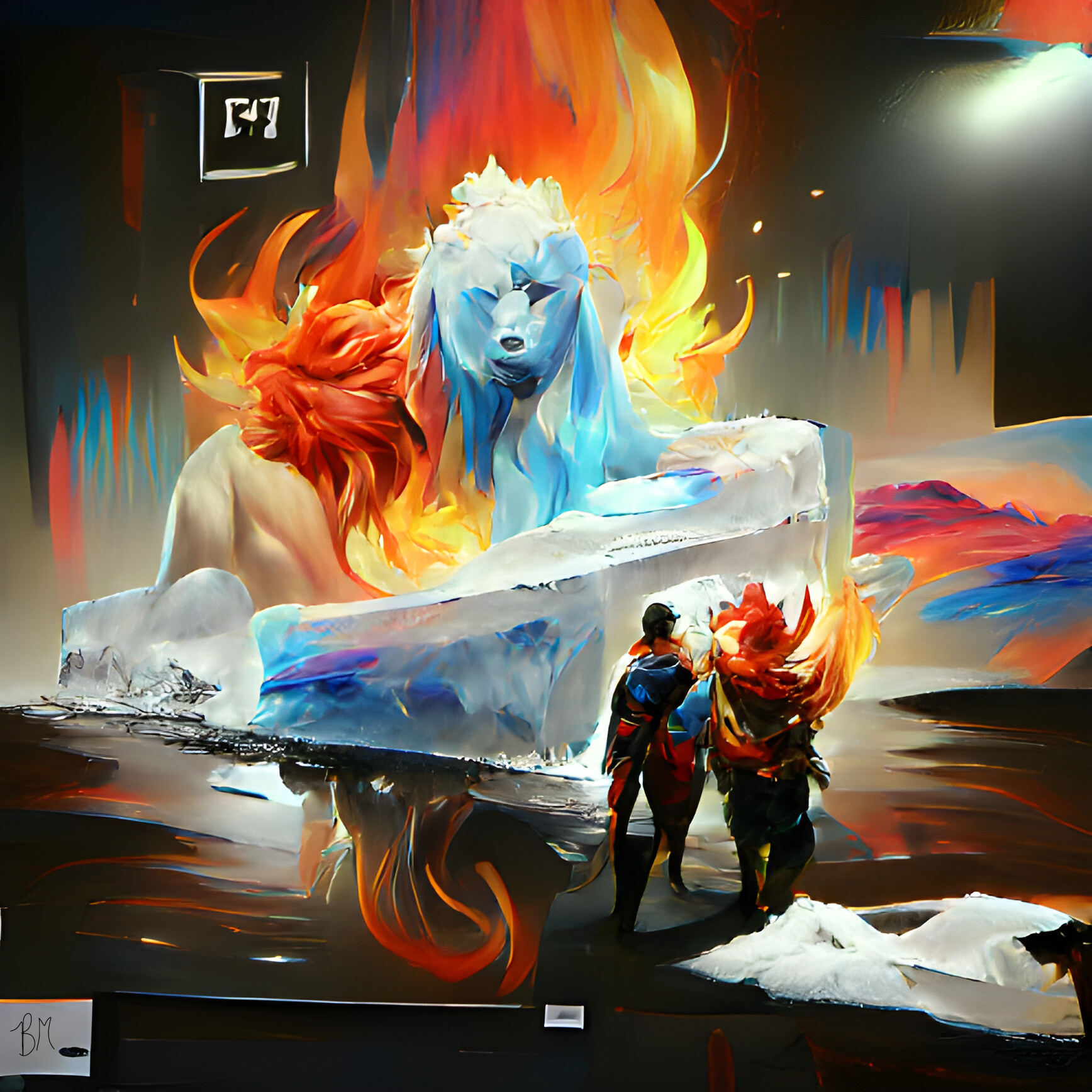 ArtStation - Fire & Ice Spirit