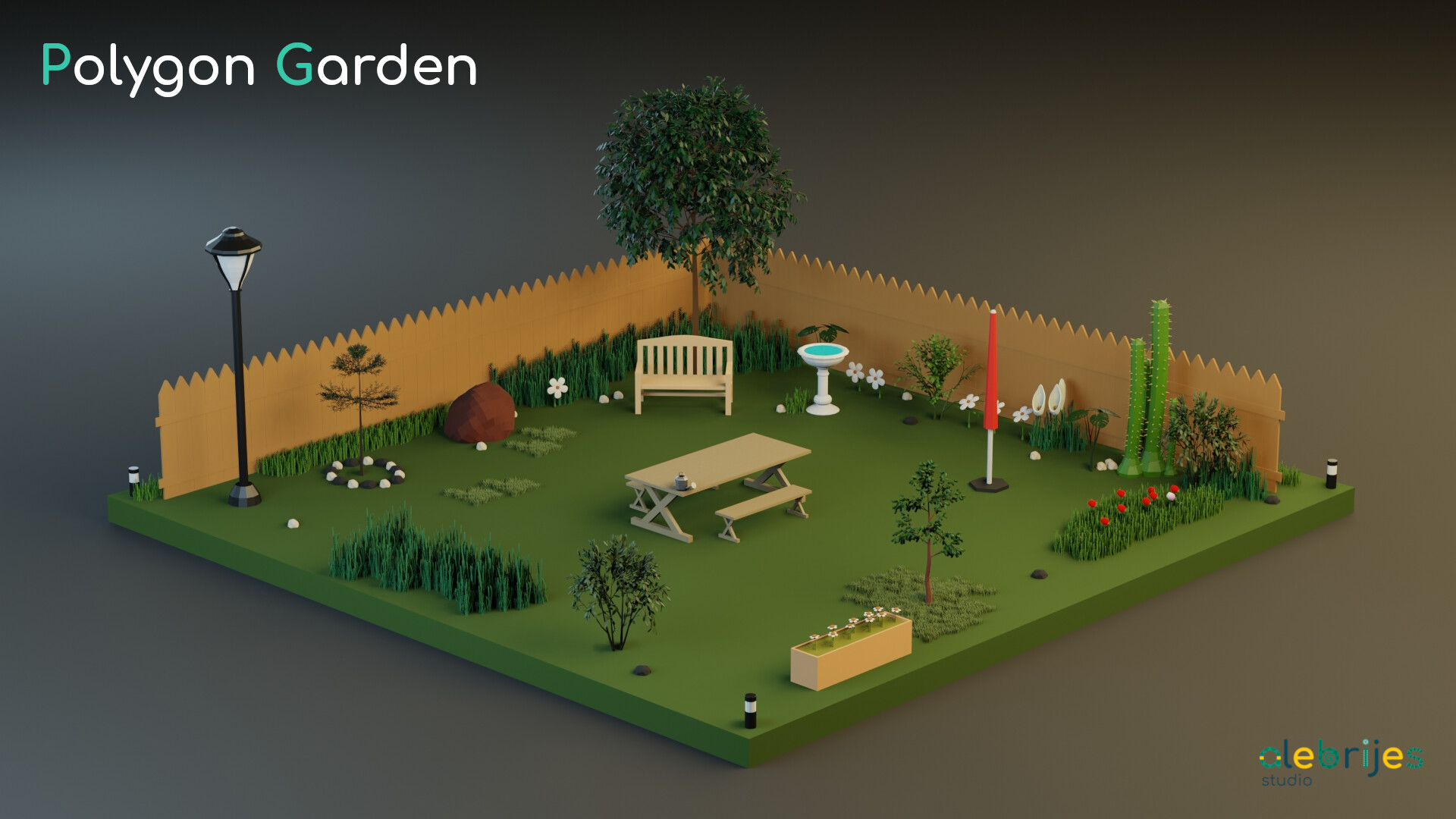 ArtStation - Polygon Garden