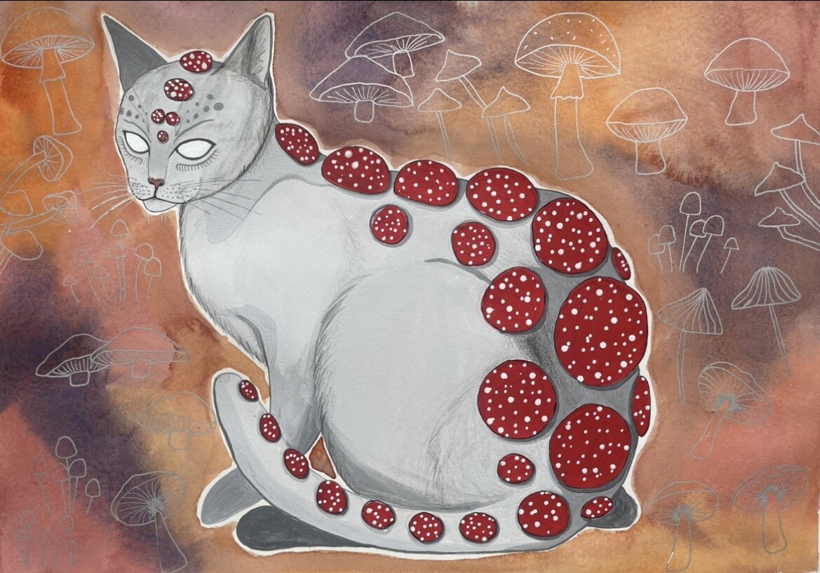 ArtStation - Mushroom Cat