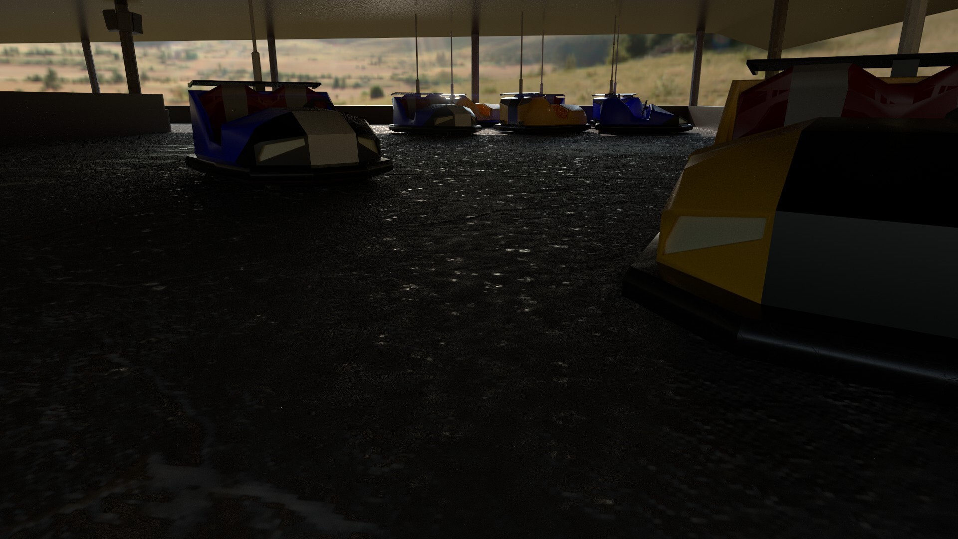 ArtStation - Bumper Cars (Low Poly)